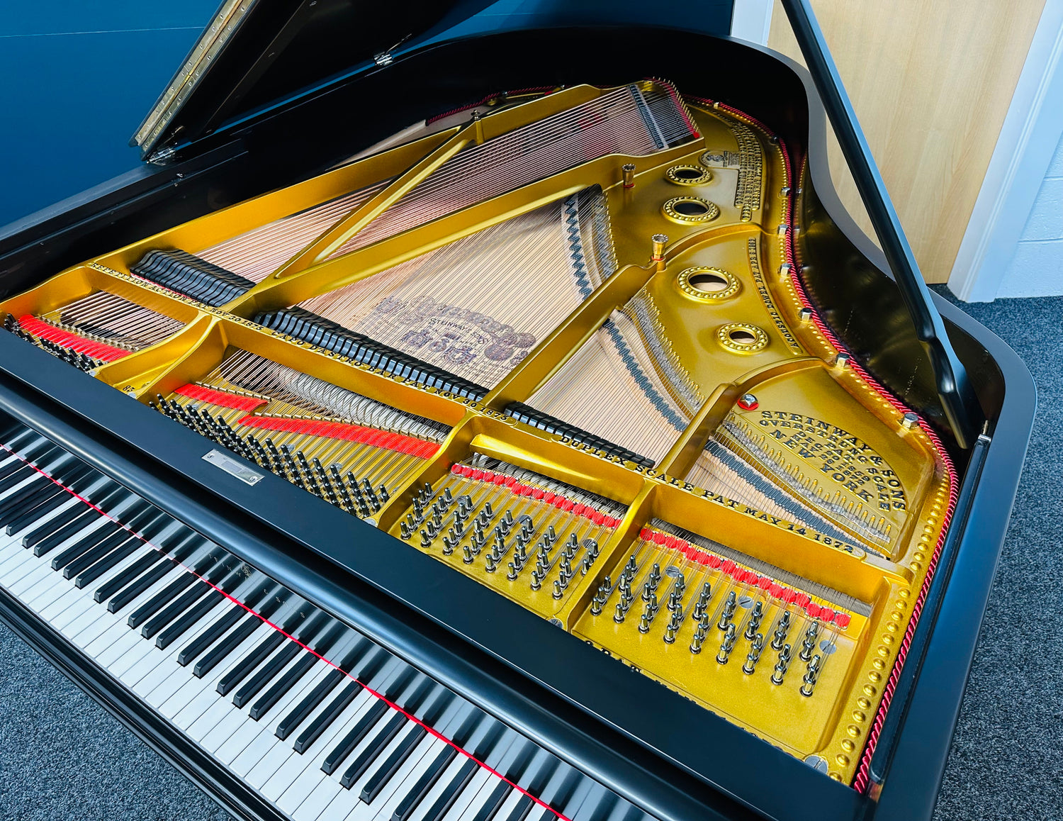 Steinway & Sons, Model A Grand Piano (Satin Ebony) – Thompson Pianos