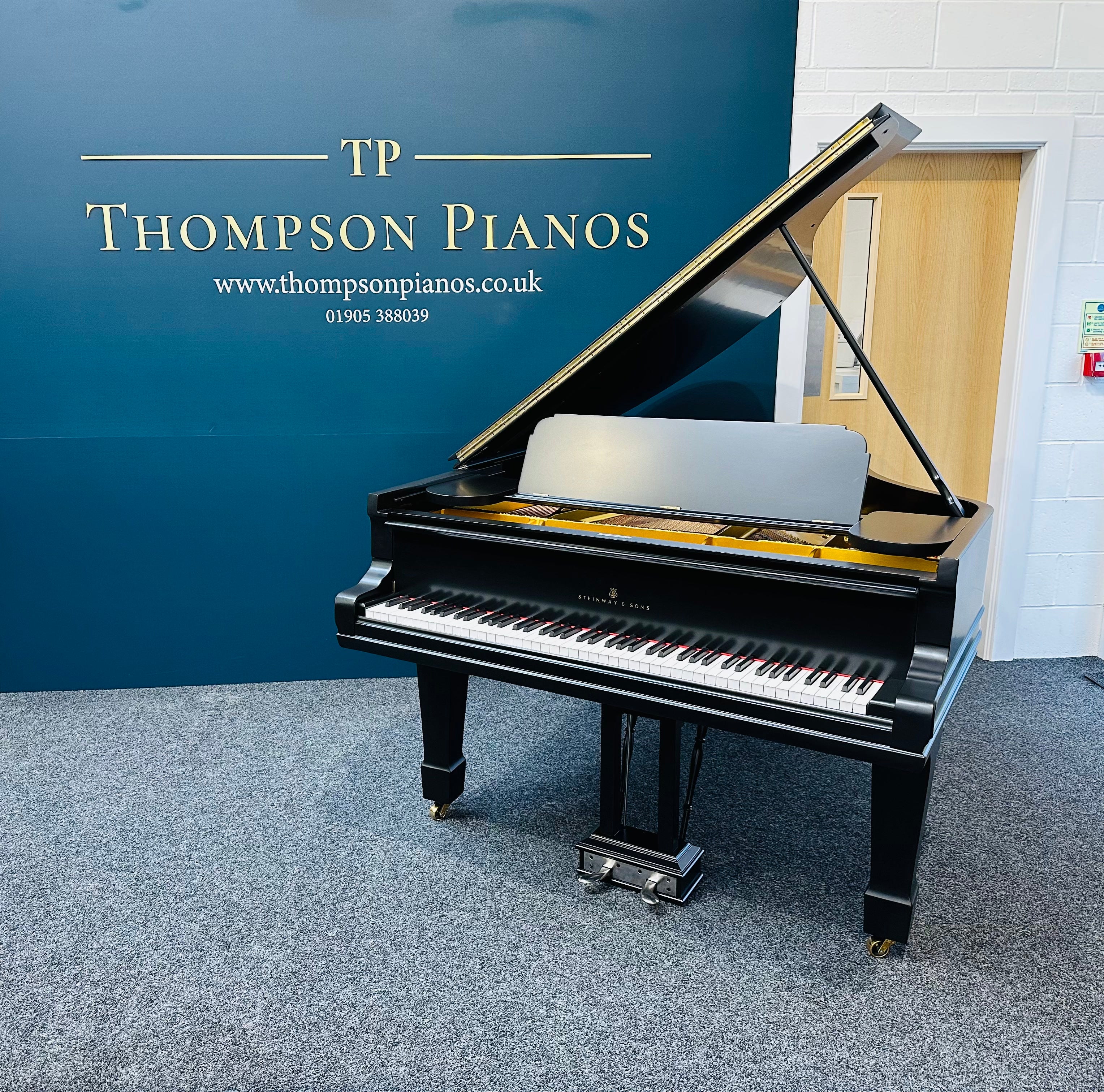 Steinway & Sons, Model A Grand Piano (Satin Ebony) – Thompson Pianos