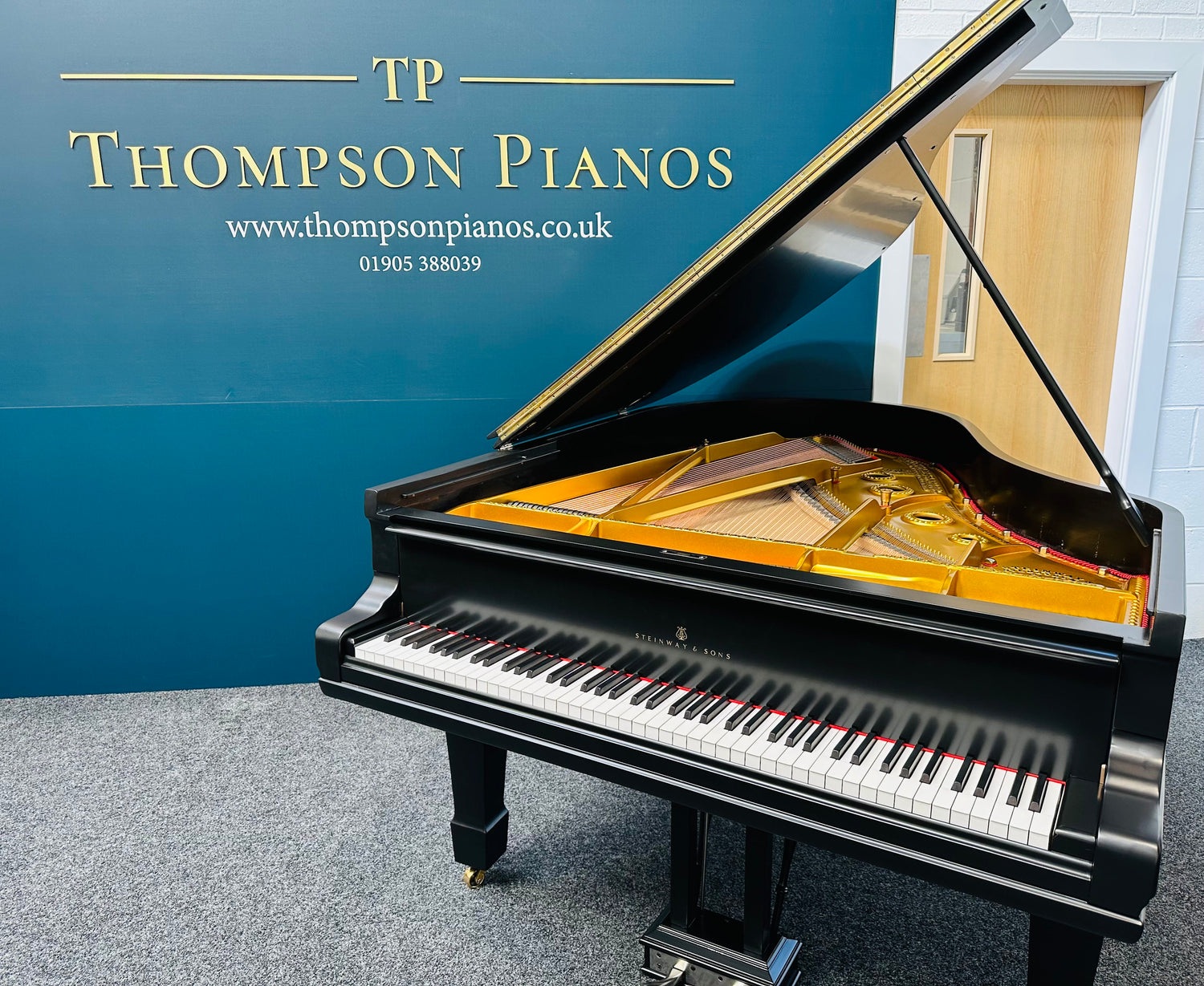 Steinway & Sons, Model A Grand Piano (Satin Ebony) – Thompson Pianos