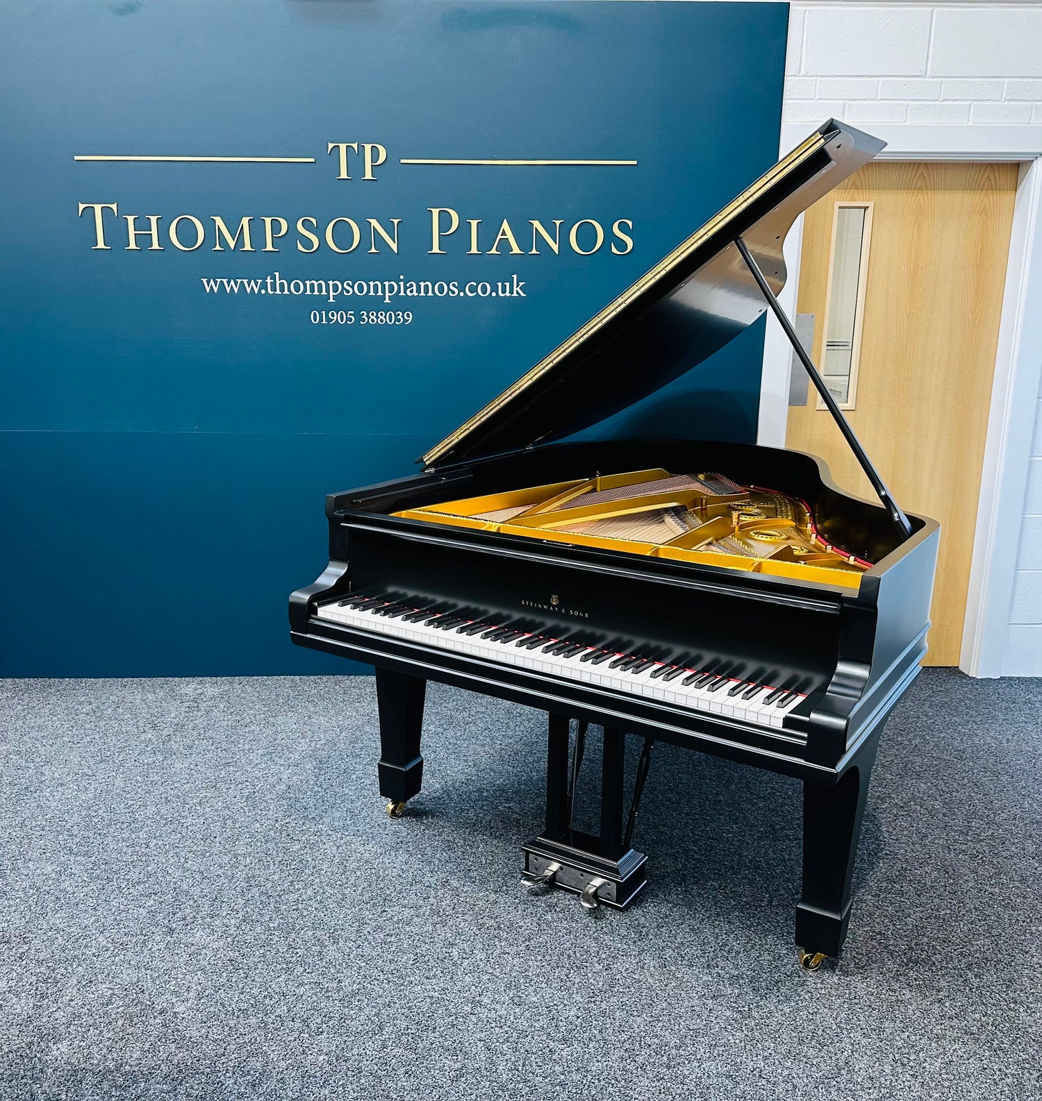 Steinway & Sons, Model A Grand Piano (Satin Ebony) – Thompson Pianos